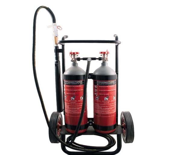 Τροχηλατος Πυροσβεστηρας 10Kg (2×5) CO2 | | Pyran