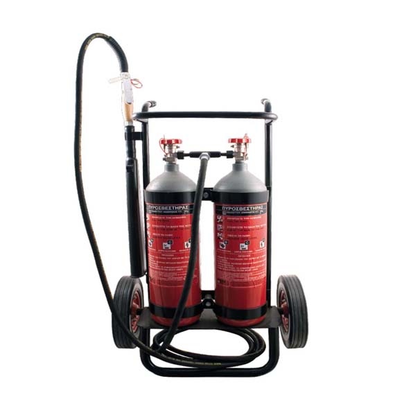 Τροχηλατος Πυροσβεστηρας 10Kg (2×5) CO2 | | Pyran